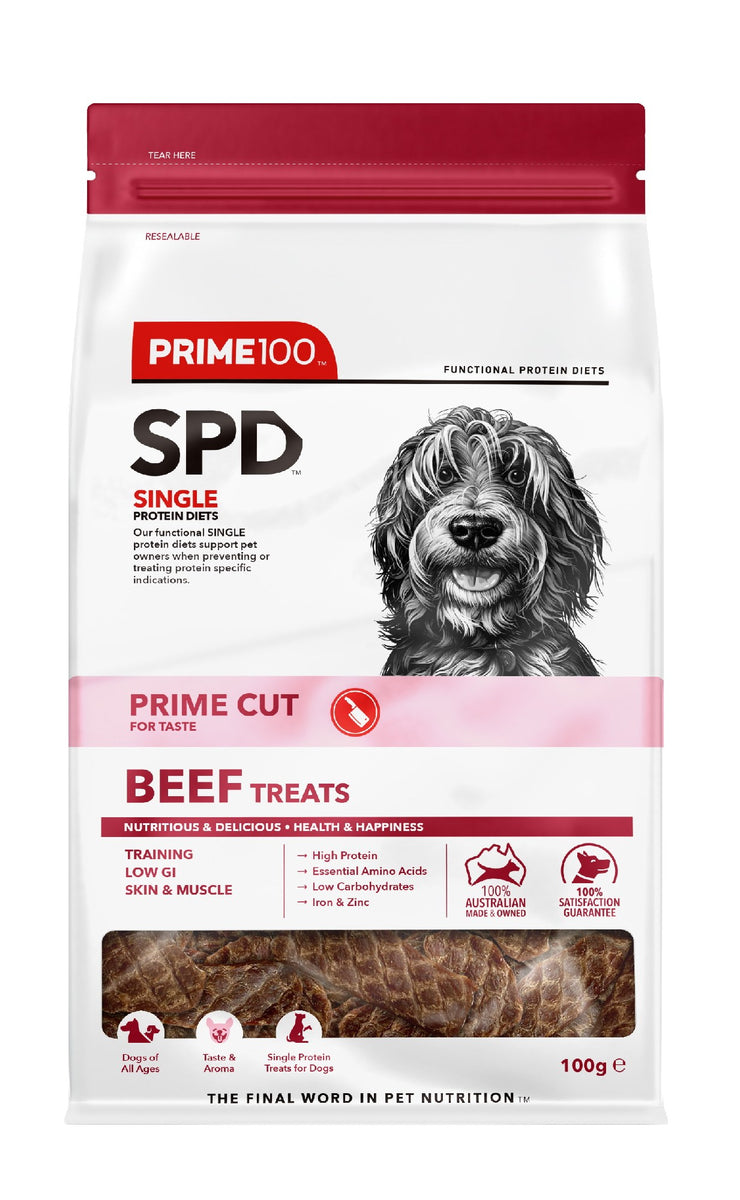 PRIME100 SPD PRIME CUT BEEF TREATS 100G – Pittwater Pets